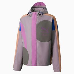Puma x KidSuper Studios Mehrfarbige leichte Herrenjacke mit Rei&szlig;verschluss