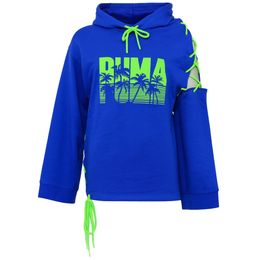 Puma x Rihanna Fenty Schn&uuml;rkapuzenpullover Damen Blau