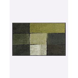 Salonloewe Fu&szlig;matte, Gr&uuml;n, Gr. 70x190 cm - L&auml;ufer, Fu&szlig;matten, Material: Polyamid. R&uuml;ckseite: Gummi