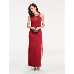 Heine Damen Abendkleid, Rot, Gr. 42, Maxikleider, Material: Polyester