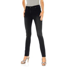 Heine Damen Skinny Jeans, Schwarz, Gr. 50, Skinny, Material: Baumwolle, vielseitig kombinierbar