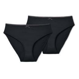 Tchibo - 2 Slips - Damen - Gr. M - schwarz