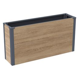 Tchibo - Pflanzkasten mit Einlegeboden - 100x25x52cm - anthrazit -