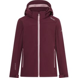 Regatta Haydenbury Kinder Softshelljacke dunkelrot 140 - Kinderjacken