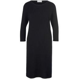 include - Strickkleid mit Schurwolle und Kaschmir, schwarz, Gr. 40 / M - Schurwolle