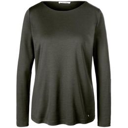 efixelle - Shirt mit U-Boot-Ausschnitt, gr&uuml;n, Gr. 38 / S - Baumwolle