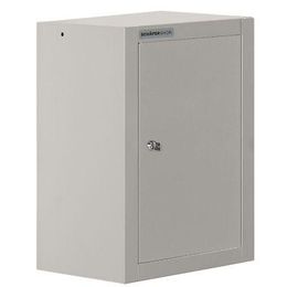 Sch&auml;fer Shop Sch&auml;fer Shop Select Wandschrank, eint&uuml;rig, mit Zwischenboden, B 400 x T 320 x H 600 mm, Stahl, wei&szlig;aluminium/wei&szlig;aluminium