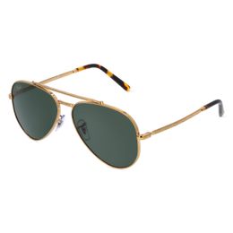 Ray-Ban RB 3625 | Unisex-Sonnenbrille | Fassung: Vollrand, Pilot, Metall, Gold Gl&auml;nzend | Glasfarbe: G15
