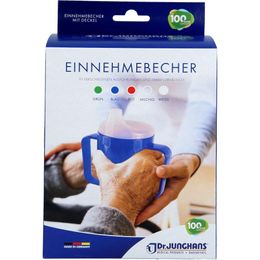Dr. JUNGHANS Einnehmebecher m.Griff+2 Deckel 4+12mm gr&uuml;n 1 St
