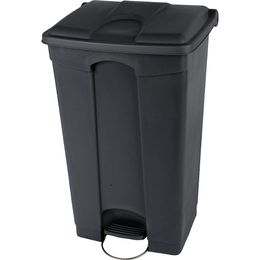 Probbax Tretabfallsammler aus Rezyklat, antibakteriell, Volumen 90 l, HxBxT 820 x 420 x 500 mm, schwarz