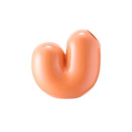 Donkey Products DONKEY Vase Sulcus orange Dolomite Ma&szlig;e (cm): B: 18 H: 18 T: 9.5 &raquo; H&ouml;ffner