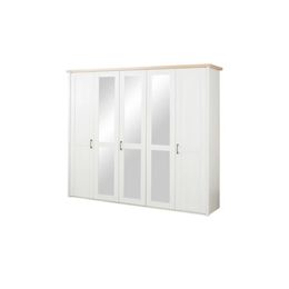 H&ouml;ffner Dreht&uuml;renschrank mit Spiegelt&uuml;ren Lancaster wei&szlig; Ma&szlig;e (cm): B: 241 H: 213 T: 61.0 &raquo; H&ouml;ffner