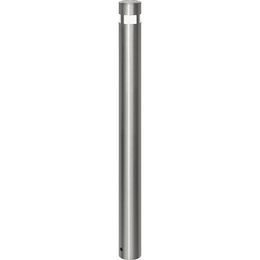 Edelstahl-Sperrpfosten, &Oslash; 102 mm, mit Solar-Leuchtkopf, zum Einbetonieren, herausnehmbar kaiserkraft