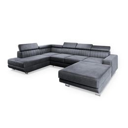 MASSENO Wohnlandschaft mit Schlaffunktion Siena grau Ma&szlig;e (cm): B: 335 H: 89 &raquo; H&ouml;ffner