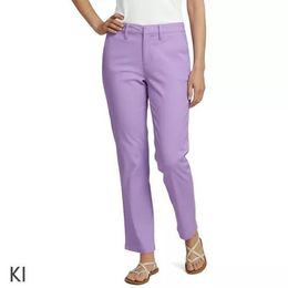 LANDS' END 7/8-Chinos mit geradem Bein Mid Waist f&uuml;r Damen, Damen, size: regular, Lila, by Lands' End