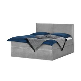 Boxi Boxspringbett 160 x 200 cm Boxi Classic grau Ma&szlig;e (cm): B: 160 H: 125 &raquo; M&ouml;bel Kraft