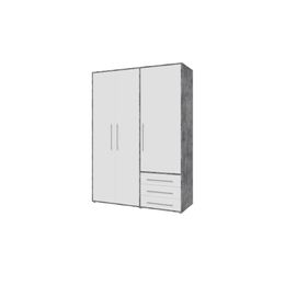 H&ouml;ffner Kleiderschrank Morley grau Ma&szlig;e (cm): B: 144,4 H: 200 T: 53.0 &raquo; H&ouml;ffner