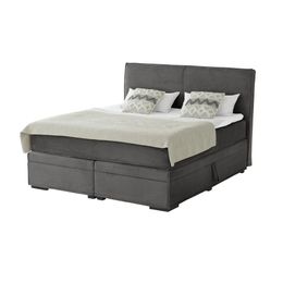 Boxi Boxspringbett mit Bettkasten grau Ma&szlig;e (cm): B: 180 H: 125 &raquo; M&ouml;bel Kraft