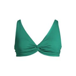 LANDS' END Bikinitop mit Twist-Detail f&uuml;r Damen in F-Cup, Damen, size: regular, Gr&uuml;n, Elasthan/Nylon-Mischung, by Lands' End