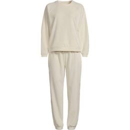 LANDS' END Lounge-Set aus Samt f&uuml;r Damen in Plus-Gr&ouml;&szlig;e, Damen, size: plus, Elfenbein, Polyester/Polyester-Mischung, by Lands' End