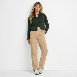 LANDS' END Feinstrick-Baumwolljacke f&uuml;r Damen, Damen, size: regular, Gr&uuml;n, Baumwolle, by Lands' End