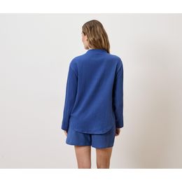 Tchibo - Musselin-Shorty-Pyjama-Set - Damen - Gr. 36 - dunkelblau