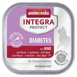 animonda Integra Protect Diabetes mit Rind Katzen-Nassfutter ohne Konservierungsmittel 16x100g