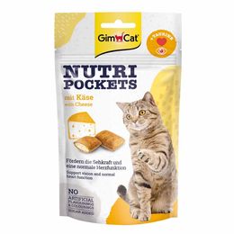 Gimcat Nutri Pockets mit K&auml;se Katzensnacks ohne Zuckerzusatz 6x60g