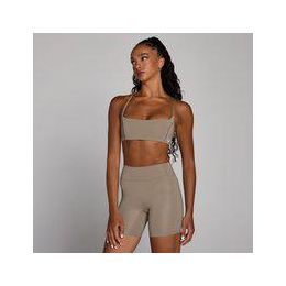 Myprotein MP Damen Training Sport-BH mit offenem R&uuml;cken &ndash; Light Taupe - M