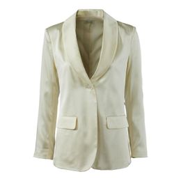Joyce & Girls Seidenblazer, 40 - Ivory, aus Seide