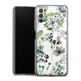 DeinDesign Xiaomi Redmi Note 10 5G Handy Silikon H&uuml;lle Case transparent Handyh&uuml;lle Flowers Water Colour Eukalyptus Silikon Case