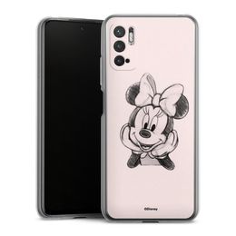 DeinDesign Xiaomi Redmi Note 10 5G Handy Silikon H&uuml;lle Case transparent Handyh&uuml;lle Official Licensed Product Disney Minnie Mouse Silikon Case