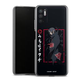 DeinDesign Xiaomi Redmi Note 10 5G Handy Silikon H&uuml;lle Case transparent Handyh&uuml;lle Official Licensed Product Naruto Shippuden Itachi Uchiha Silikon Case