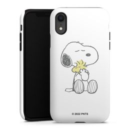 DeinDesign iPhone Xr Handy Panzer Handyh&uuml;lle robuste Outdoor H&uuml;lle Schutzh&uuml;lle matt Snoopy Love Peanuts Tough Case