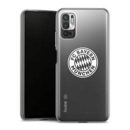 DeinDesign Xiaomi Redmi Note 10 5G Handy Silikon H&uuml;lle Case transparent Handyh&uuml;lle Fcb Coat Of Arms Fc Bayern M&uuml;nchen Silikon Case