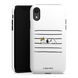 DeinDesign iPhone Xr Handy Panzer Handyh&uuml;lle robuste Outdoor H&uuml;lle Schutzh&uuml;lle matt Snoopy Dog Peanuts Tough Case