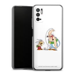 DeinDesign Xiaomi Redmi Note 10 5G Handy Silikon H&uuml;lle Case transparent Handyh&uuml;lle Obelix Official Licensed Product Asterix Silikon Case