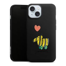DeinDesign iPhone 15 Handy Premium Silikon H&uuml;lle Handyh&uuml;lle schwarz Case Children Children'S Book Janosch Silikon Premium Case
