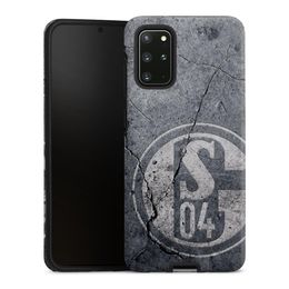 DeinDesign Galaxy S20 Plus Handy Panzer Handyh&uuml;lle robuste Outdoor H&uuml;lle Schutzh&uuml;lle matt Merchandise Fc Schalke 04 Concrete Tough Case