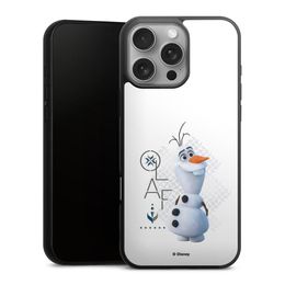 DeinDesign iPhone 16 Pro Max Handy Gallery Case Handyh&uuml;lle 9H Geh&auml;rtetes Glas R&uuml;ckseite H&uuml;lle Frozen Olaf Disney Frozen 2 Gallery Case