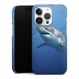 DeinDesign iPhone 14 Pro Handy Premium Case Smartphone Handyh&uuml;lle Schutzh&uuml;lle matt Ocean Shark Fish Premium Case