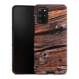 DeinDesign Galaxy S20 Plus Handy Panzer Handyh&uuml;lle robuste Outdoor H&uuml;lle Schutzh&uuml;lle matt Beams Wood Wooden Look Tough Case