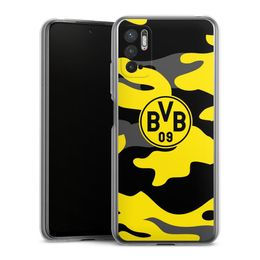 DeinDesign Xiaomi Redmi Note 10 5G Handy Silikon H&uuml;lle Case transparent Handyh&uuml;lle Borussia Dortmund Merchandise Bvb Silikon Case