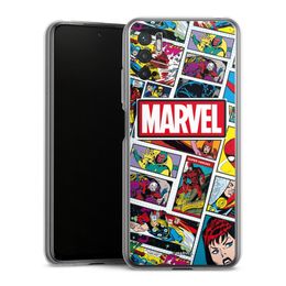 DeinDesign Xiaomi Redmi Note 10 5G Handy Silikon H&uuml;lle Case transparent Handyh&uuml;lle Muster Comic Marvel Silikon Case
