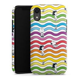 DeinDesign iPhone Xr Handy Panzer Handyh&uuml;lle robuste Outdoor H&uuml;lle Schutzh&uuml;lle matt Snoopy Muster Peanuts Tough Case