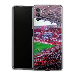 DeinDesign Xiaomi Redmi Note 10 5G Handy Silikon H&uuml;lle Case transparent Handyh&uuml;lle Stadium Fcb Fc Bayern M&uuml;nchen Silikon Case