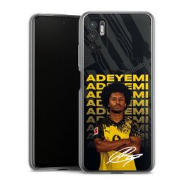 DeinDesign Xiaomi Redmi Note 10 5G Handy Silikon H&uuml;lle Case transparent Handyh&uuml;lle Bvb Borussia Dortmund Karim Adeyemi Silikon Case