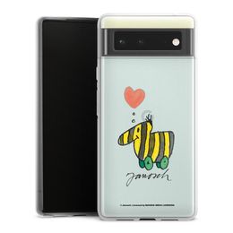 DeinDesign Google Pixel 6 Handy Silikon H&uuml;lle Case transparent Handyh&uuml;lle Children Children'S Book Janosch Silikon Case