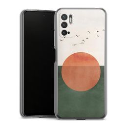 DeinDesign Xiaomi Redmi Note 10 5G Handy Silikon H&uuml;lle Case transparent Handyh&uuml;lle Sunshine Bird Sunset Silikon Case