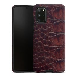 DeinDesign Galaxy S20 Plus Handy Panzer Handyh&uuml;lle robuste Outdoor H&uuml;lle Schutzh&uuml;lle matt Leather Crocodile Animal Print Tough Case